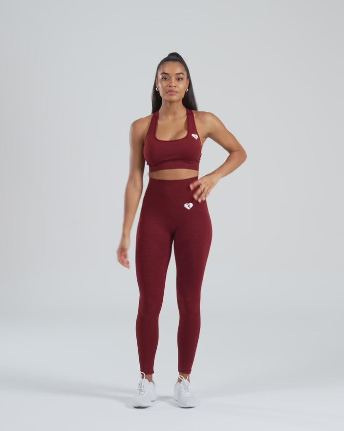 MEDIUM IMPACT SPORTS BRA - Ruby Red Solid | Women's Best