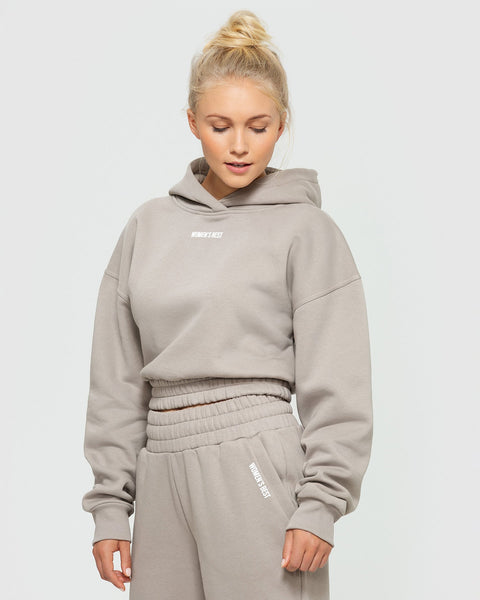 Comfort Cropped Hoodie - Buff | Women's Best